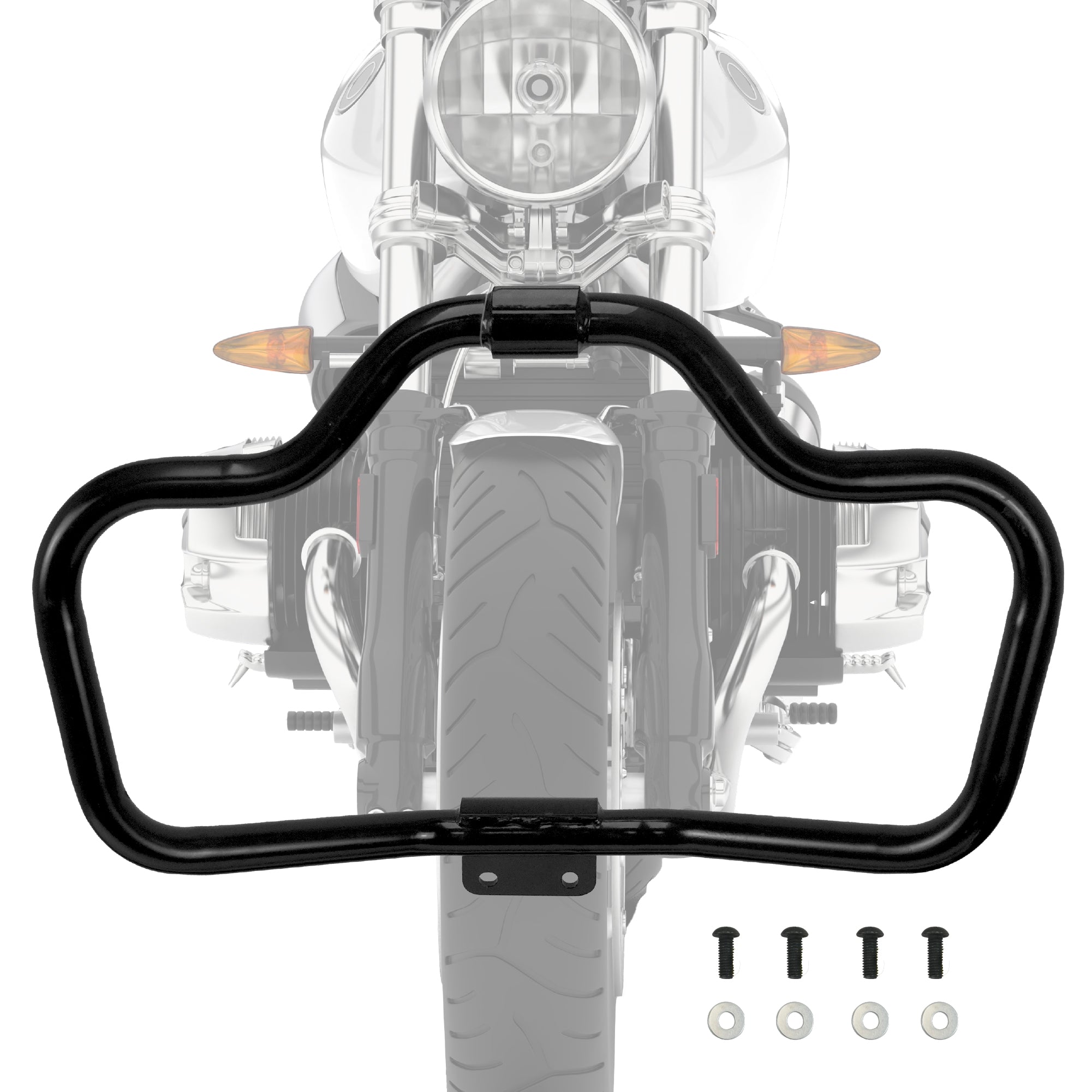 KRATOR Mustache Engine Guard, Motorcycle Crash Bar, Harley Davidson ...