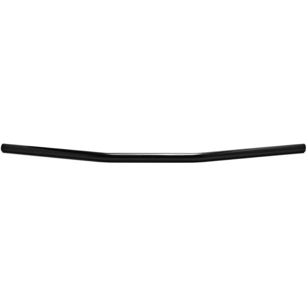 Motorcycle Handlebar 7/8" Black Steel Zero Drag Bar Style Bobber ...