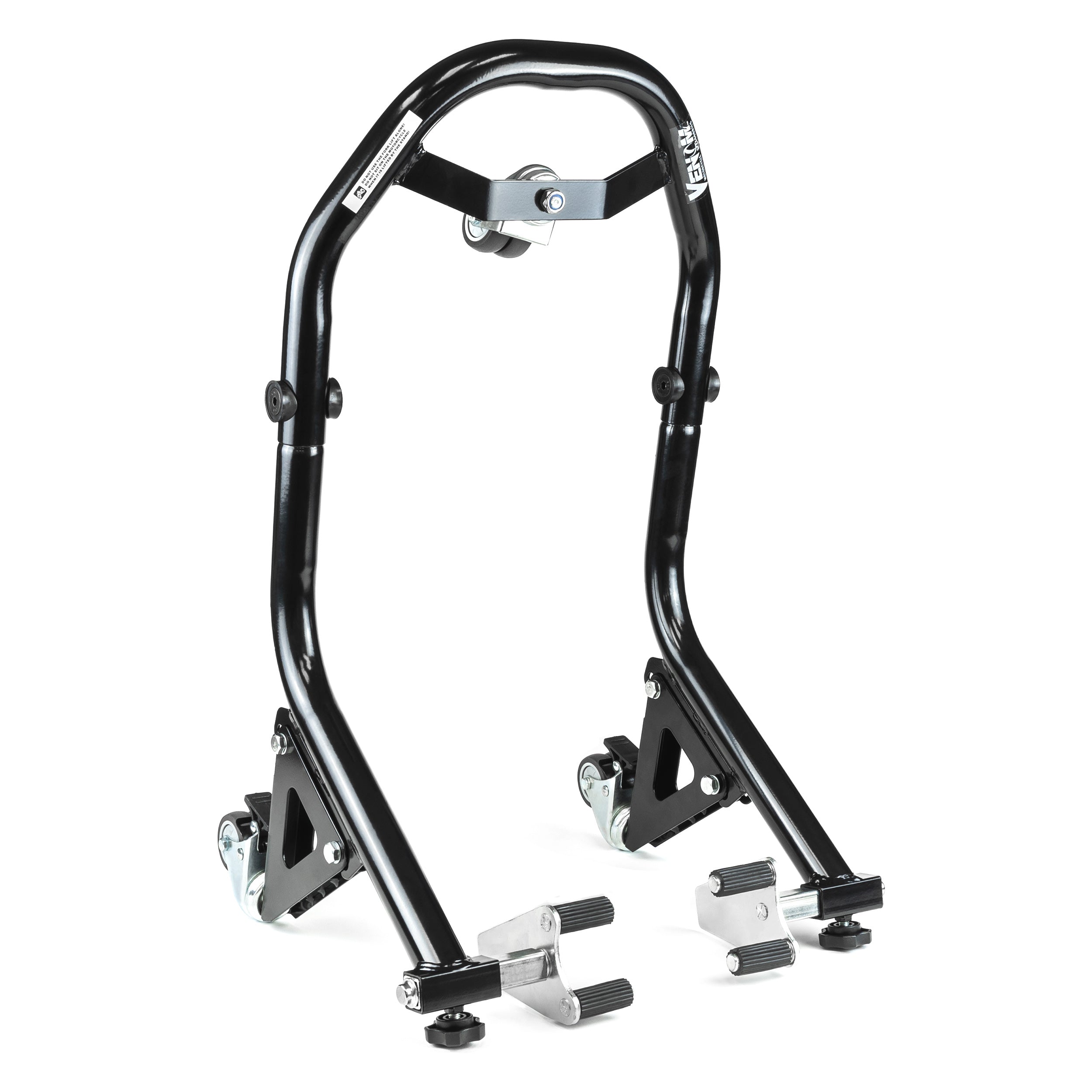 Venom Motorcycle Front Wheel Lift Stand with Dolly Wheels, Fork Lift ...