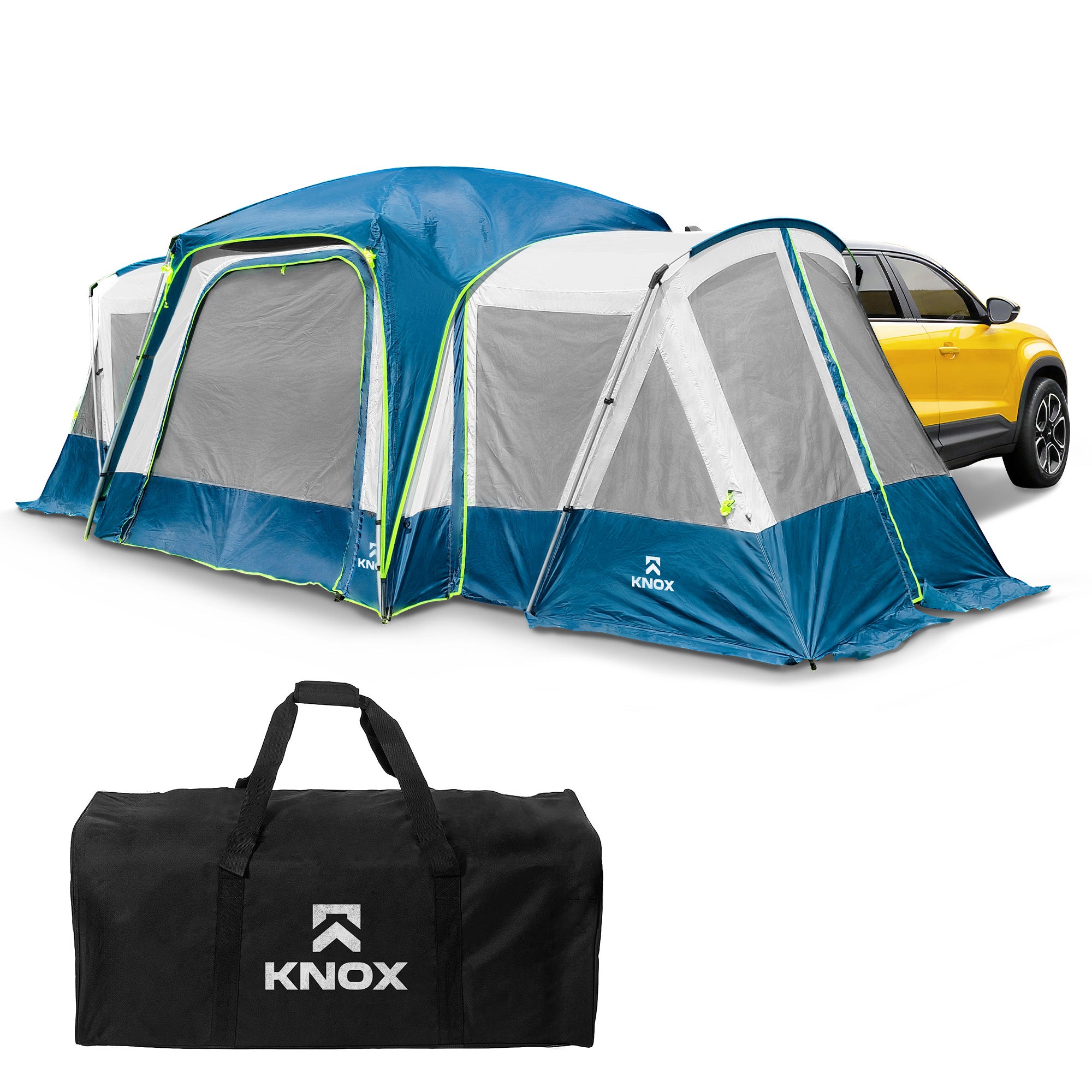 KNOX Customizable SUV Tents Water Resistant 10-Person Tent, Blue And ...
